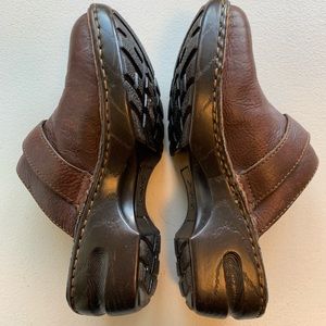boc | Shoes | Boc Brown Leather Clog Mule Slide Shoes Buckle | Poshmark